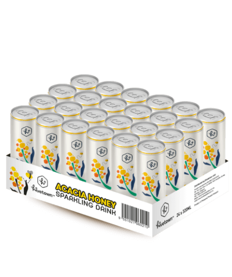 Acacia Sparkling Honey Drink 320ml (24 cans/per carton) - HiveTown
